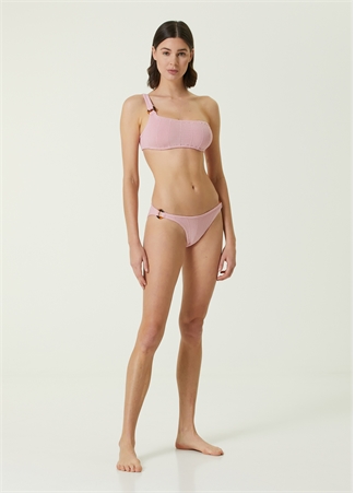 Hunza G Kadın Zadie Nile Pembe Tek Omuzlu Bikini Takımı Eu