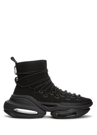 Balmain Erkek Siyah Geometrik Tabanlı Sneaker 4 Eu Balmain Erkek Siyah Geometrik Tabanlı Sneaker 4 Eu