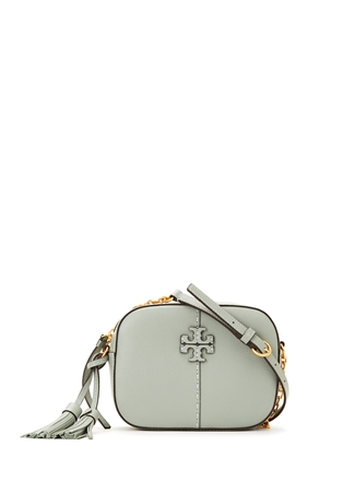 Tory Burch Kadın Yeşil Logolu Deri Omuz Çantası Eu Tory Burch Kadın Yeşil Logolu Deri Omuz Çantası Eu