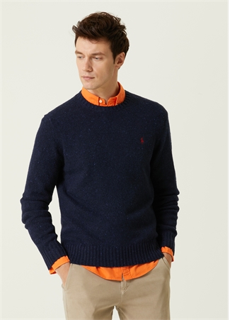 Polo Ralph Lauren Erkek Lacivert Bisiklet Yaka Nopeli Yün Kazak S EU Polo Ralph Lauren Erkek Lacivert Bisiklet Yaka Nopeli Yün Kazak S EU