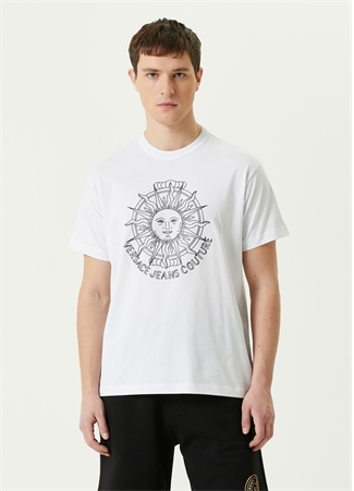Versace Jeans Couture Erkek Beyaz Kontrast Logolu T-shirt S EU Versace Jeans Couture Erkek Beyaz Kontrast Logolu T-shirt S EU