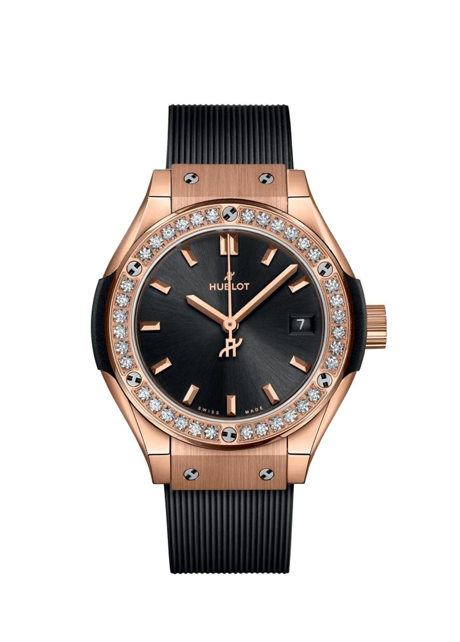Hublot Çok Renkli Kadın Classic Fusion King Gold Diamonds Kadın Saat ...
