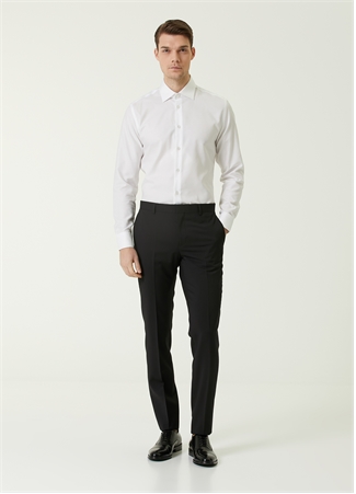 Beymen Club Erkek Siyah Klasik İnce Yün Pantolon 46 Beymen Club Erkek Siyah Klasik İnce Yün Pantolon 46