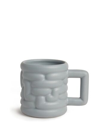 Kazoo Gri Seramik Düğüm Kupa