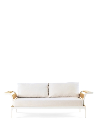 Ethimo Meridien White Teak 3lü Kanepe Çok Renkli Ethimo Meridien White Teak 3lü Kanepe Çok Renkli