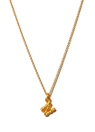 Fidelle Kadın Alphabet Pendant Small N Altın Rengi Kolye S EU Fidelle Kadın Alphabet Pendant Small N Altın Rengi Kolye S EU