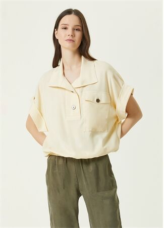 Network Kadın Sarı Bluz XS EU