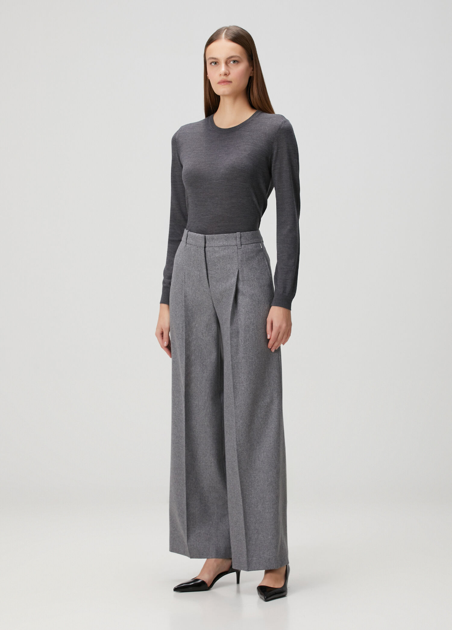 Boss - Regular Fit Grey Pants