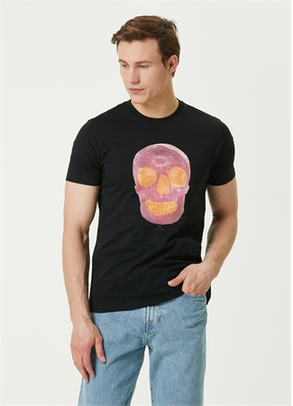 Ps By Paul Smith Erkek Siyah Figür Baskılı Organik Pamuk T-shirt S Eu Ps By Paul Smith Erkek Siyah Figür Baskılı Organik Pamuk T-shirt S Eu