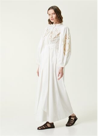 Lug Von Siga Kadın Elbise Beyaz 36 Eu