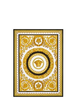 Versace Beyaz Gold Barok Desenli Havlu Versace Beyaz Gold Barok Desenli Havlu