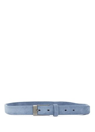 Pal Zileri Erkek Mavi Deri Kemer Lacivert 90 EU