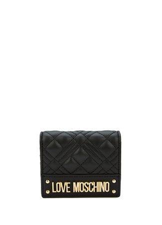 Love Moschino Kadın Siyah Kapitoneli Logolu Cüzdan EU Love Moschino Kadın Siyah Kapitoneli Logolu Cüzdan EU