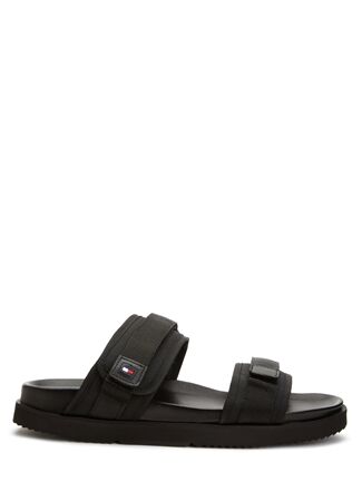 Tommy Hilfiger Erkek Sandalet Siyah 40 Eu