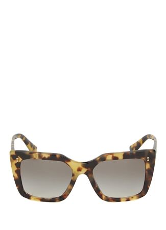 Miu Kadın Kahverengi Kare Formlu Güneş Gözlüğü 53 EU