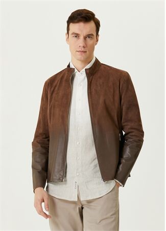 Network Erkek Kahverengi Süet Mont S EU