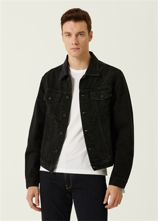 Off-White Erkek Siyah Arkası Baskılı Jean Ceket S EU Off-White Erkek Siyah Arkası Baskılı Jean Ceket S EU