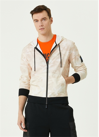 Knt Erkek Beyaz Kapüşonlu Kamuflaj Desenli Sweatshirt M Eu Knt Erkek Beyaz Kapüşonlu Kamuflaj Desenli Sweatshirt M Eu