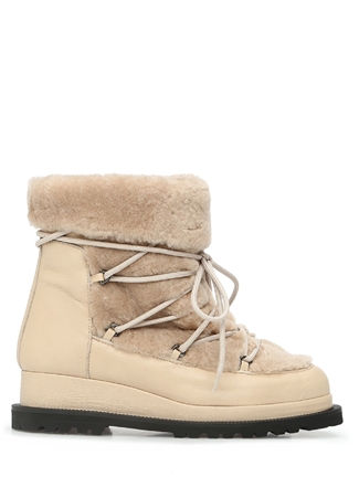 Paloma Barcelo Kadın Riverside Bej Deri Kar Botu 36 EU