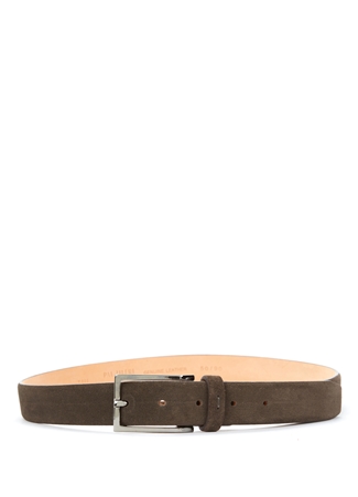 Pal Zileri Erkek Kahverengi Deri Kemer Lacivert 0 EU