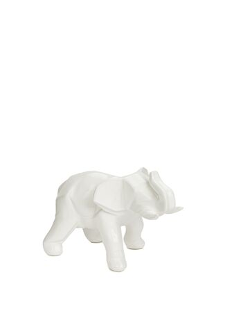 Vpinteriorismo Beyaz Fil Formlu Seramik Heykel