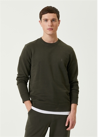 Allsaints Erkek Raven Haki Bisiklet Yaka Sweatshirt XS EU Allsaints Erkek Raven Haki Bisiklet Yaka Sweatshirt XS EU