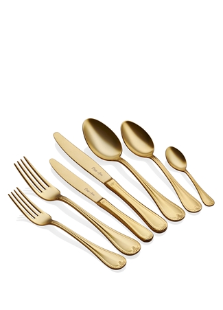 Chiara Alessi Sonate Gold 42 Parça 6 Kişilik Çatal Bıçak Takımı Çok Renkli Chiara Alessi Sonate Gold 42 Parça 6 Kişilik Çatal Bıçak Takımı Çok Renkli