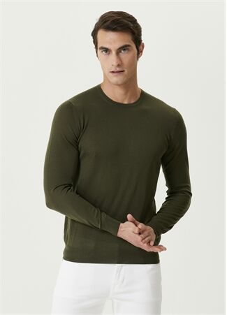 Pal Zileri Erkek Yeşil Kaşmir Kazak 58 It