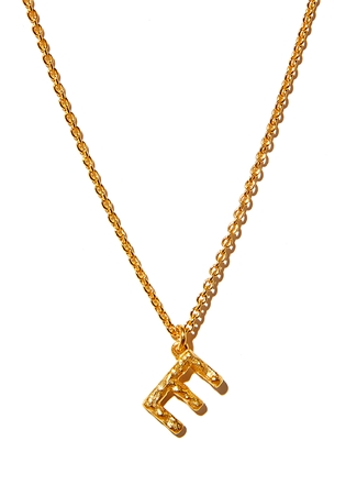 Fidelle Kadın Alphabet Pendant Large E Altın Rengi Kolye L EU Fidelle Kadın Alphabet Pendant Large E Altın Rengi Kolye L EU