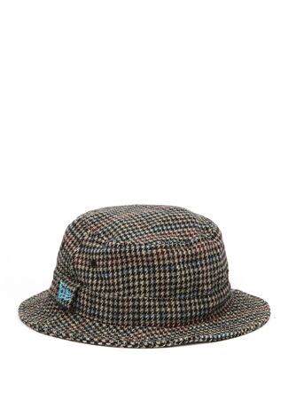 New Era Kadın Kazayağı Desenli Bucket Şapka Kahverengi S EU