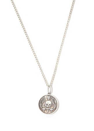 Academia Erkek Kurukafa Detaylı Kolye Gri EU IT