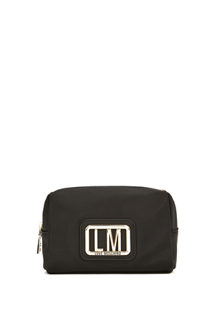 Love Moschino Kadın Siyah Logo Detaylı Makyaj Çantası Eu Love Moschino Kadın Siyah Logo Detaylı Makyaj Çantası Eu