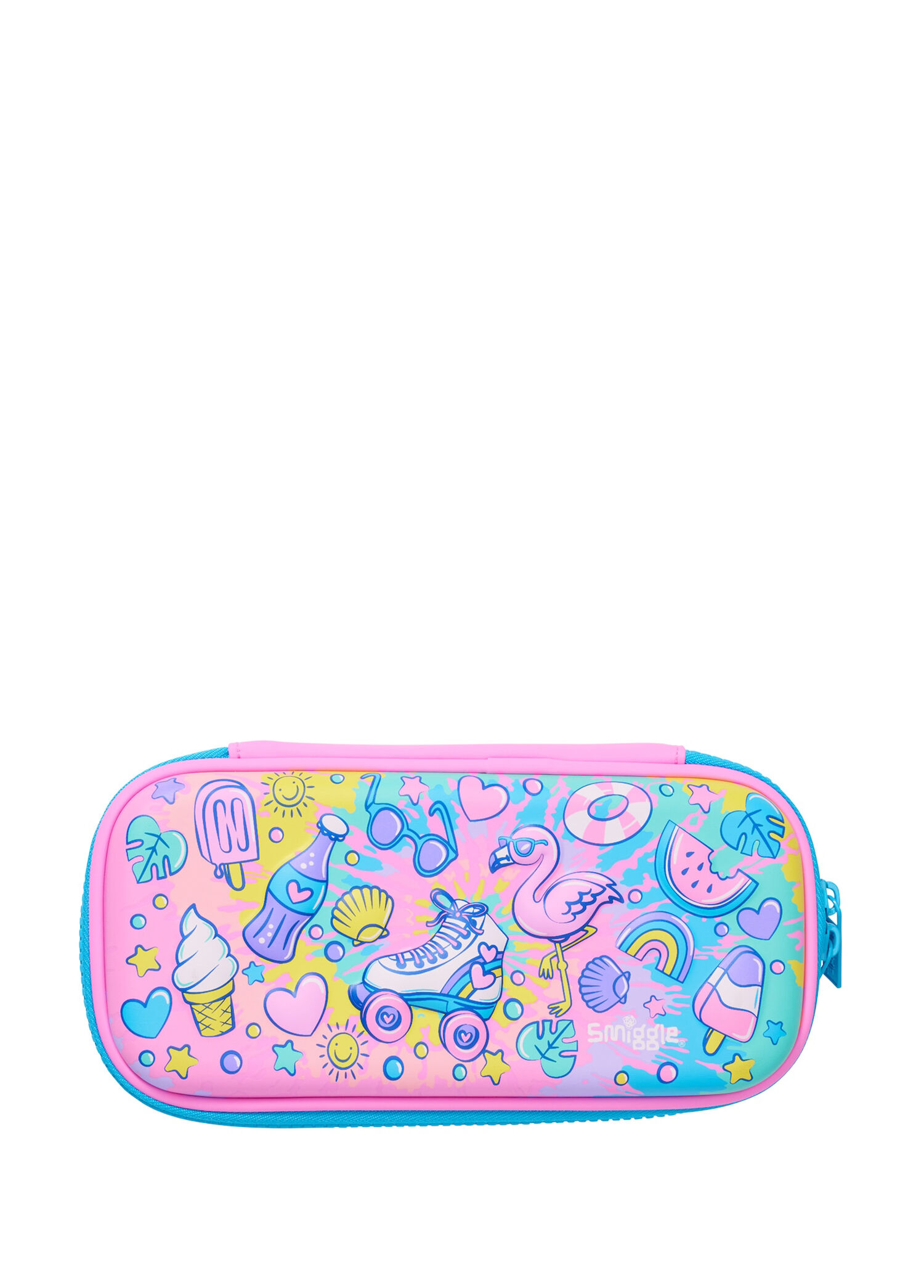 Smiggle - Energetic Flamingo Pen case