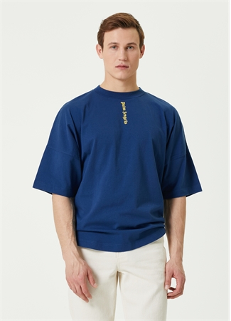 Palm Angels Erkek Mavi Sarı Logo Baskılı T-shirt S Eu Palm Angels Erkek Mavi Sarı Logo Baskılı T-shirt S Eu