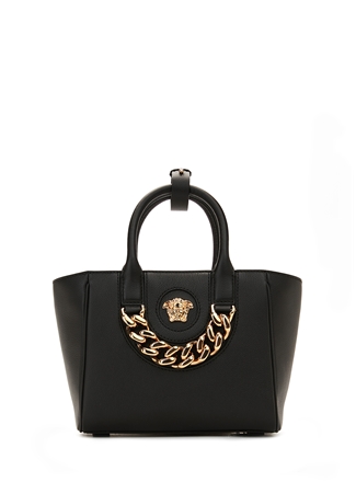 Versace Kadın Small La Medusa Siyah Deri Çanta Eu Versace Kadın Small La Medusa Siyah Deri Çanta Eu