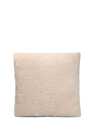 Anvogg Bej Shearling Dokulu 60x60 Dekoratif Yastık Kahverengi