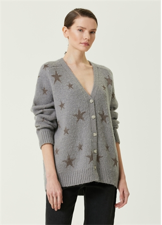 Allsaints Kadın Astra Gri V Yaka Yıldız Desenli Hırka S EU Allsaints Kadın Astra Gri V Yaka Yıldız Desenli Hırka S EU