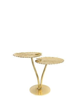 Room Diaries Waterlily Gold 2li Yan Sehpa Altın Rengi