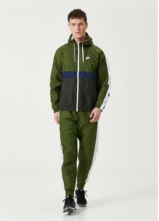 Nike Erkek NSW Yeşil Kapüşonlu Eşofman Üstü M EU