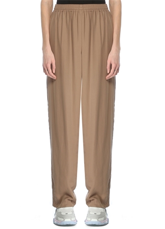 Balenciaga Kadın Kahverengi Biyeli Yırtmaç Detaylı Eşofman Altı 36 IT