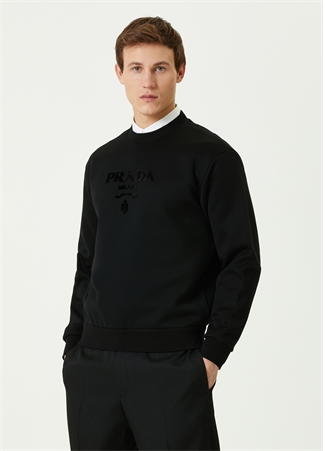 Prada Erkek Siyah Logolu Sweatshirt M EU Prada Erkek Siyah Logolu Sweatshirt M EU