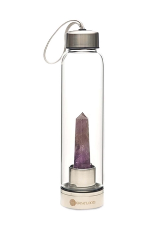 Great Loom Ametist Taşlı Çakra Kristalli 5 Ml Su Şişesi Mor Eu Great Loom Ametist Taşlı Çakra Kristalli 5 Ml Su Şişesi Mor Eu