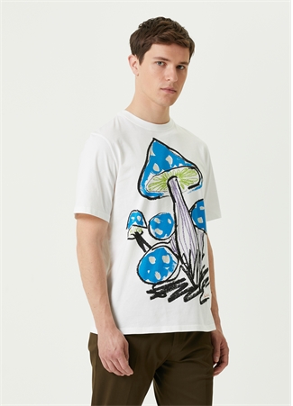 Paul Smith Erkek Beyaz Figür Baskılı Logolu T-shirt Mavi L Eu Paul Smith Erkek Beyaz Figür Baskılı Logolu T-shirt Mavi L Eu