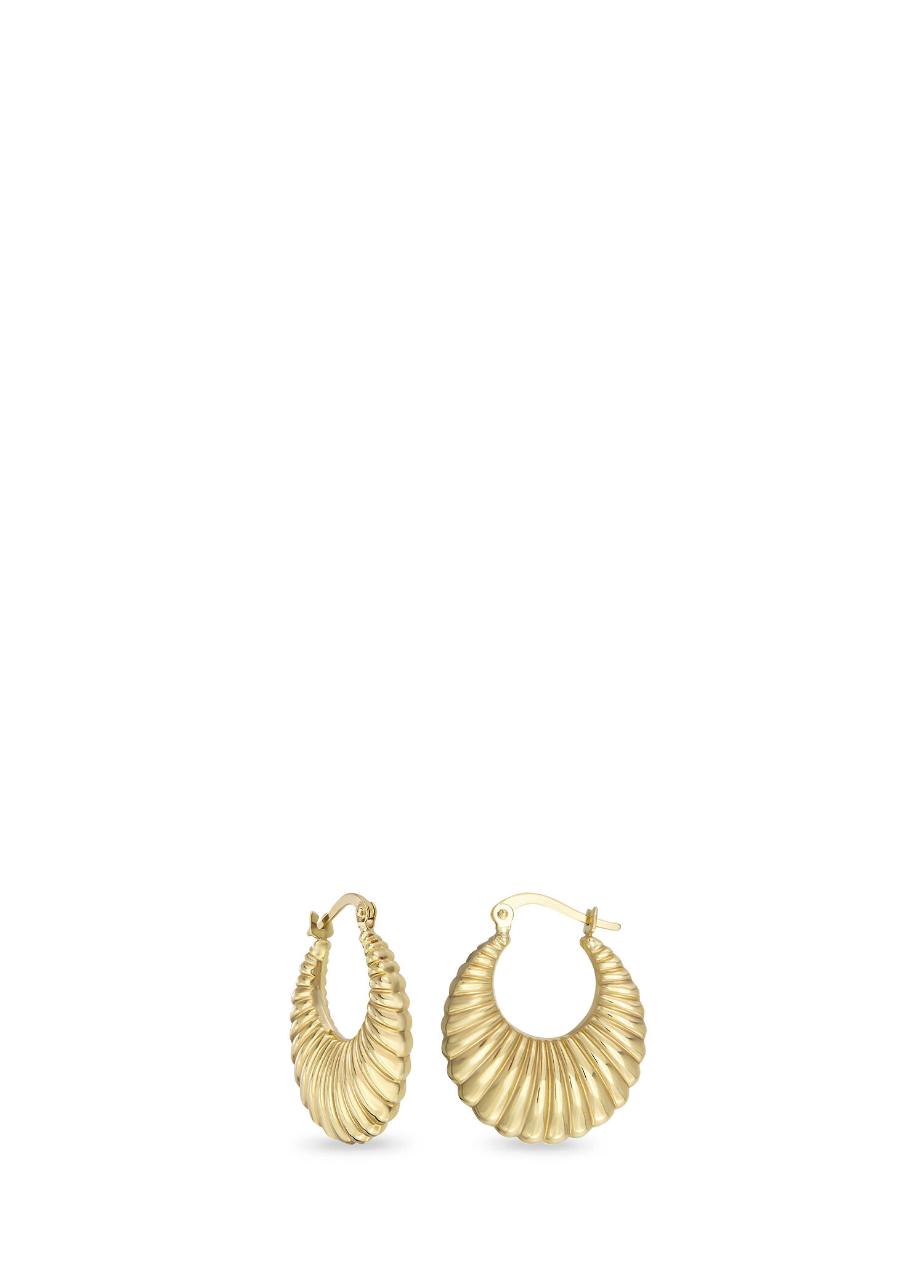 Nev Jewellery Sarı Altın Kadın Midi Clam Halka 14 Ayar Sarı Altın Kadın ...