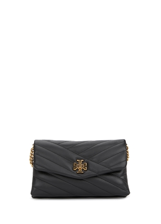 Tory Burch Kadın Kira Siyah Logo Detaylı Deri Omuz Çantası EU Tory Burch Kadın Kira Siyah Logo Detaylı Deri Omuz Çantası EU