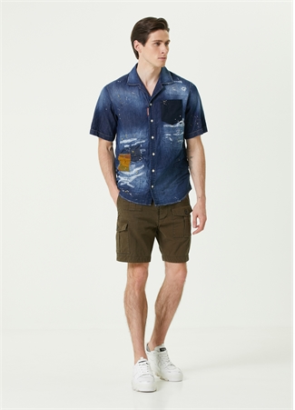 Dsquared2 Erkek Super Light Haki Kargo Bermuda 46 It Dsquared2 Erkek Super Light Haki Kargo Bermuda 46 It