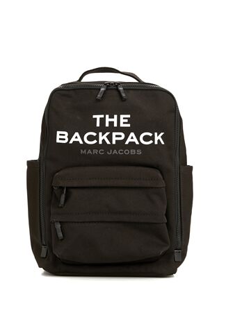 Marc Jacobs (The) Kadın Siyah Logo Baskılı Sırt Çantası EU