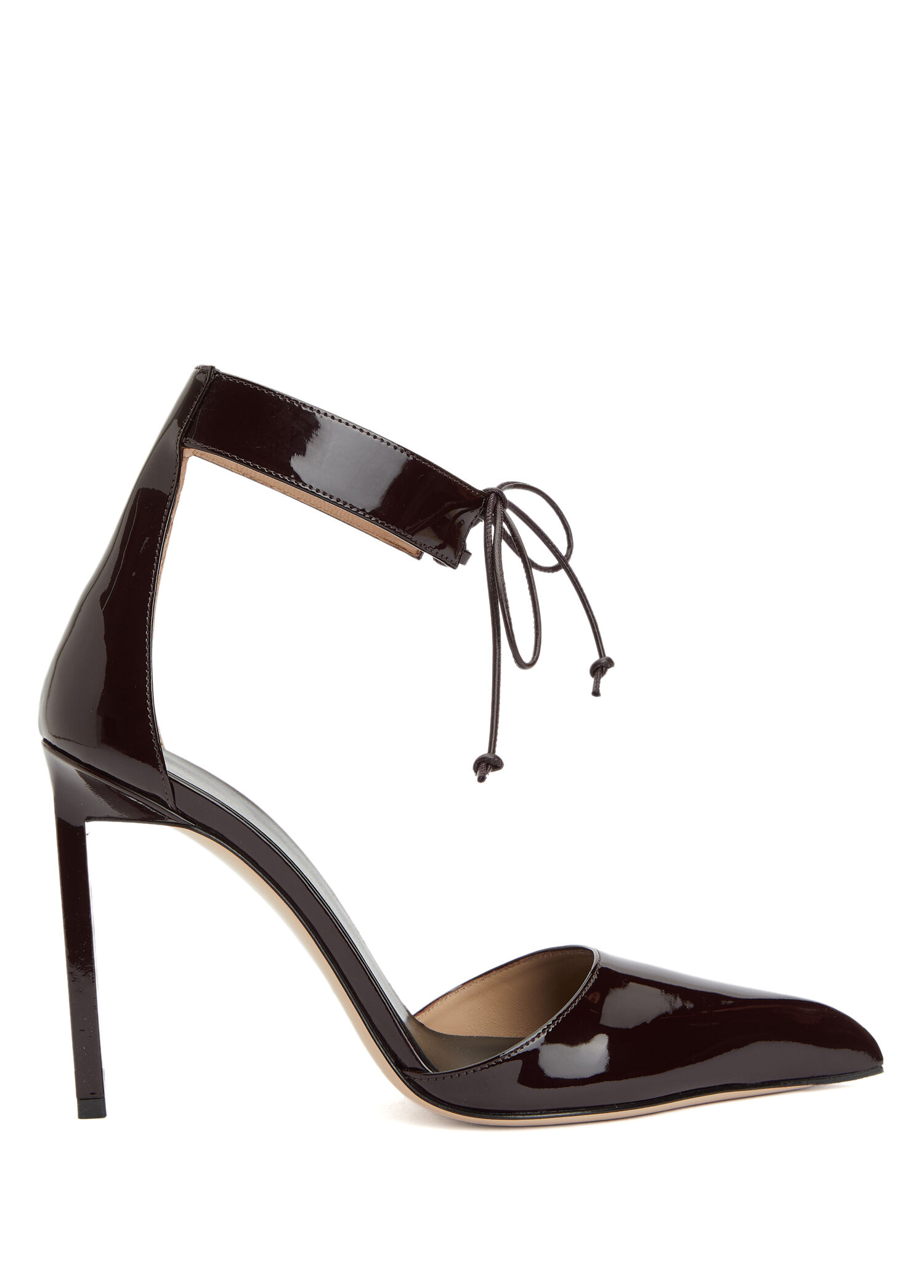 Tom Ford - Patent Bordo Deri Topuklu Ayakkabı - Bordo