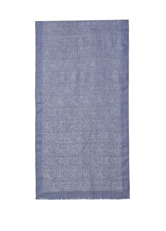 Salvatore Ferragamo Erkek Denim Jakarlı Atkı EU