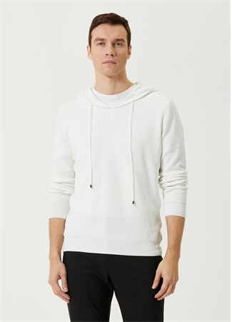 Network Erkek Slim Fit Ekru Kazak Bej XS EU